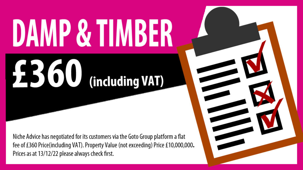 Timber and Damp Report to support my mortgage?