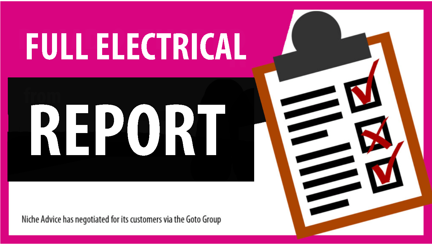 Electrical Report Quote to Support Mortgage Applications